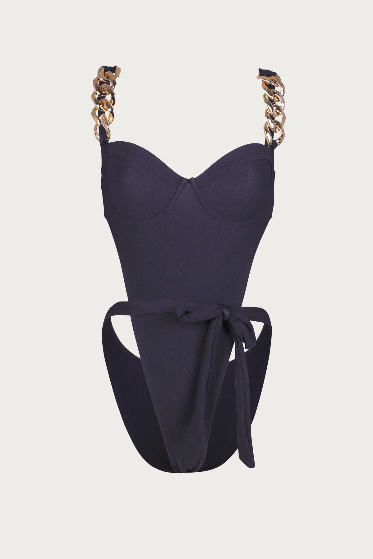 Gold Chain One Piece | Black - SAME LOS ANGELES - Swim One Piece – SAME ...